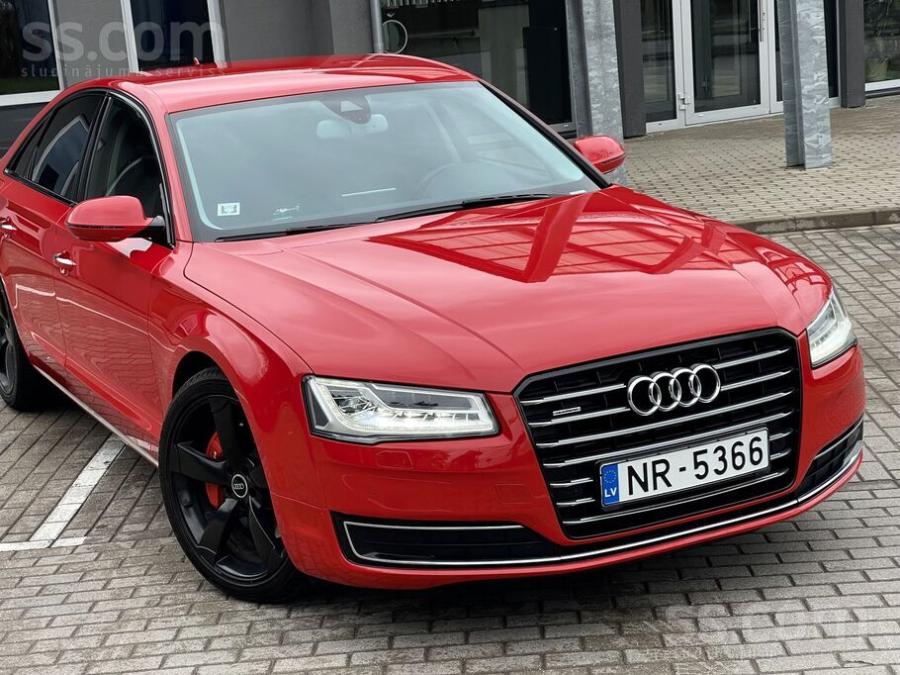 Sarkans Audi A8 2014 Jūrmala, ar dzinēja tilpumu 3.00 L un nobraukumu 0 tūkst. km par 18750 €, foto 13 vietnē AUTOMOTO.COM.LV