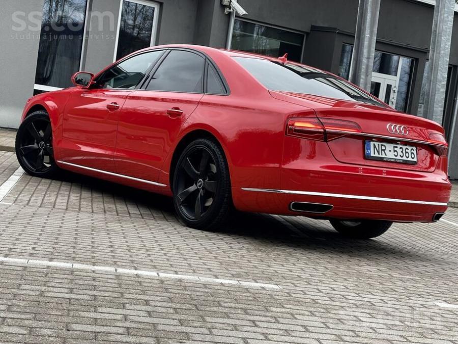 Sarkans Audi A8 2014 Jūrmala, ar dzinēja tilpumu 3.00 L un nobraukumu 0 tūkst. km par 18750 €, foto 16 vietnē AUTOMOTO.COM.LV