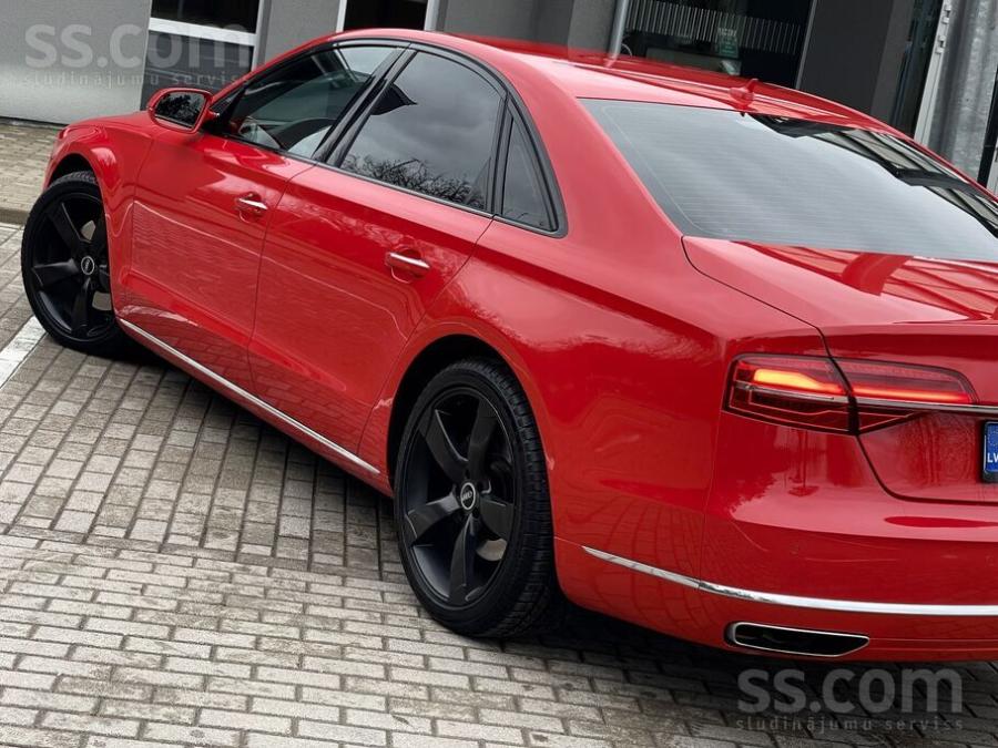 Sarkans Audi A8 2014 Jūrmala, ar dzinēja tilpumu 3.00 L un nobraukumu 0 tūkst. km par 18750 €, foto 20 vietnē AUTOMOTO.COM.LV