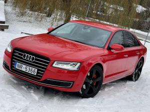 Sarkans Audi A8 2014 Rīga, ar dzinēja tilpumu 3.00 L un nobraukumu 208 tūkst. km par 19350 €, foto  vietnē AUTOMOTO.COM.LV