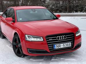 Red Audi A8 2014 in Riga, with an engine capacity of 3.00 L and mileage of 208 thousand km for 19350 €, photo 28 on AUTOMOTO.COM.LV