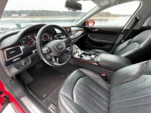 Red Audi A8 2014 in Riga, with an engine capacity of 3.00 L and mileage of 208 thousand km for 19350 €, photo 34 on AUTOMOTO.COM.LV