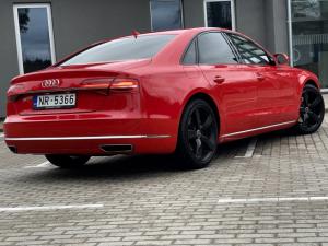 Red Audi A8 2014 in Riga, with an engine capacity of 3.00 L and mileage of 208 thousand km for 19350 €, photo 57 on AUTOMOTO.COM.LV