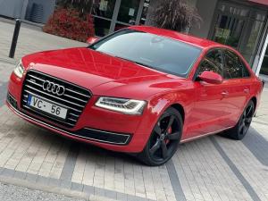 Red Audi A8 2014 in Jurmala, with an engine capacity of 3.00 L and mileage of 229 thousand km for 17650 €, photo  on AUTOMOTO.COM.LV