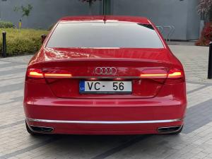 Red Audi A8 2014 in Jurmala, with an engine capacity of 3.00 L and mileage of 229 thousand km for 17650 €, photo 5 on AUTOMOTO.COM.LV