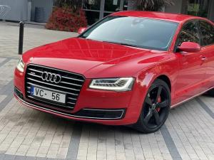 Red Audi A8 2014 in Jurmala, with an engine capacity of 3.00 L and mileage of 229 thousand km for 17650 €, photo 6 on AUTOMOTO.COM.LV