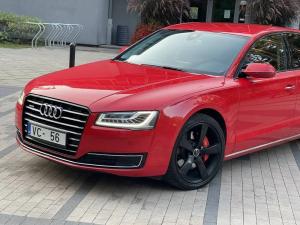 Red Audi A8 2014 in Jurmala, with an engine capacity of 3.00 L and mileage of 229 thousand km for 17650 €, photo 10 on AUTOMOTO.COM.LV