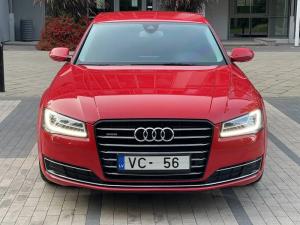 Red Audi A8 2014 in Jurmala, with an engine capacity of 3.00 L and mileage of 229 thousand km for 17650 €, photo 17 on AUTOMOTO.COM.LV