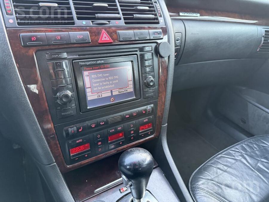 Ауди А8 2001 в Елгава, объемом двигателя 2.50 л и пробегом 459 тыс. км за 2500 €, фото 17 на AUTOMOTO.COM.LV
