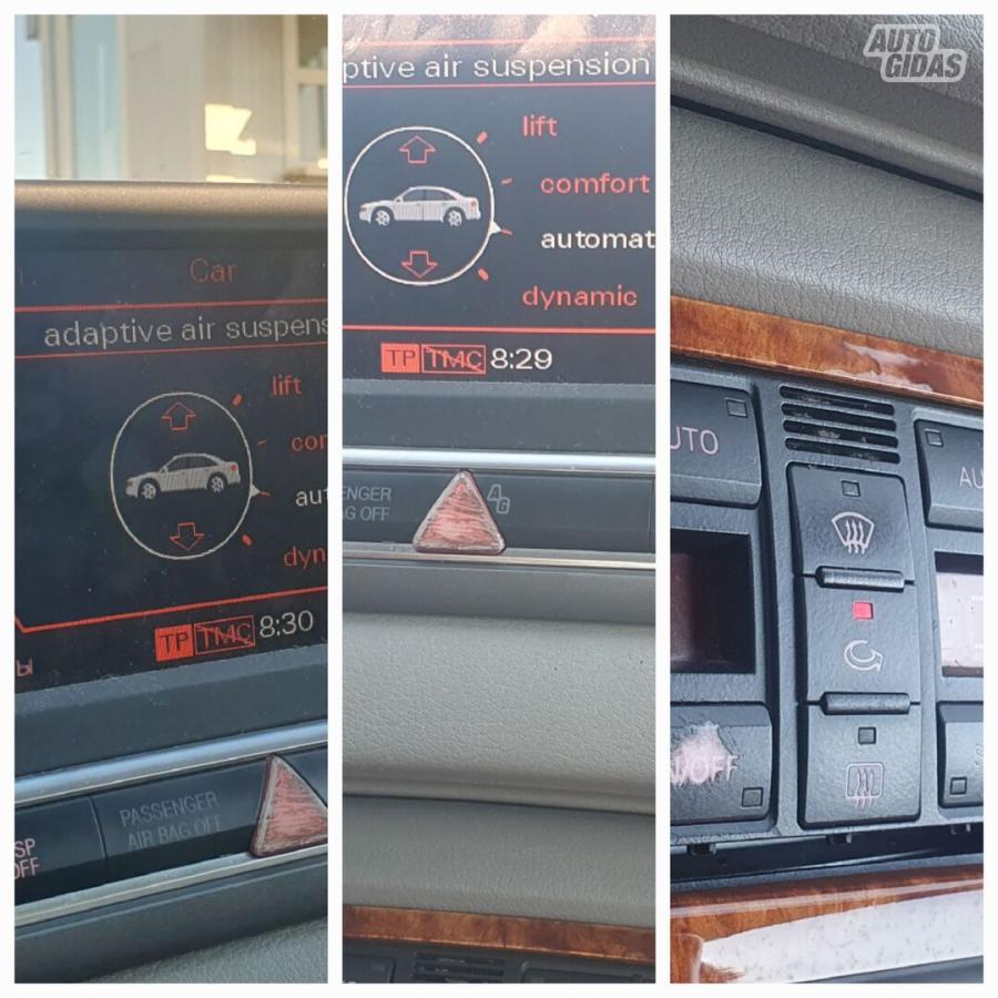 Audi A8 2005 in Vilnius, with an engine capacity of 3.00 L and mileage of 260 thousand km for 2750 €, photo 10 on AUTOMOTO.COM.LV