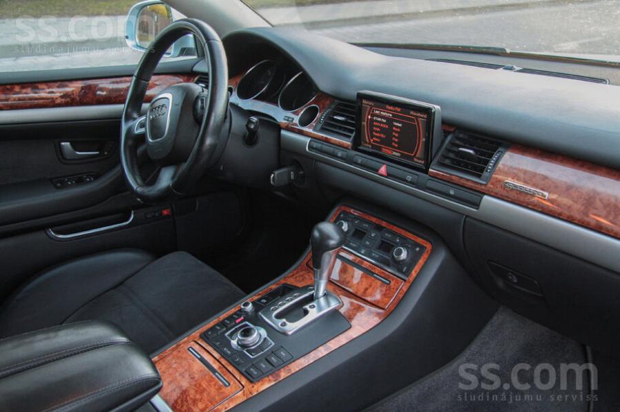 Audi A8 2008 in Riga, with an engine capacity of 3.00 L and mileage of 290 thousand km for 8100 €, photo 14 on AUTOMOTO.COM.LV