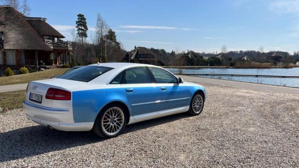 White Audi A8 2008 in Riga, with an engine capacity of 3.00 L and mileage of 158 thousand km for 9900 €, photo 5 on AUTOMOTO.COM.LV