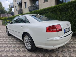 White Audi A8 2008 in Riga, with an engine capacity of 3.00 L and mileage of 0 thousand km for 8450 €, photo 5 on AUTOMOTO.COM.LV