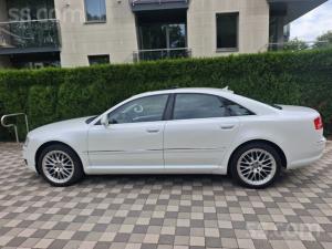 White Audi A8 2008 in Riga, with an engine capacity of 3.00 L and mileage of 0 thousand km for 8450 €, photo 6 on AUTOMOTO.COM.LV