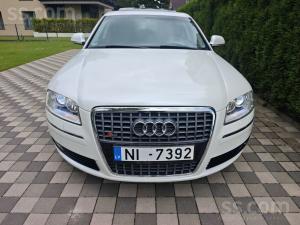 White Audi A8 2008 in Riga, with an engine capacity of 3.00 L and mileage of 0 thousand km for 8450 €, photo 7 on AUTOMOTO.COM.LV
