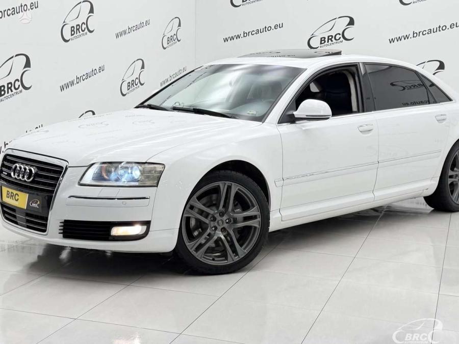Balts Audi A8 2009 Viļņa, ar dzinēja tilpumu 4.13 L un nobraukumu 244 tūkst. km par 8900 €, foto 1 vietnē AUTOMOTO.COM.LV