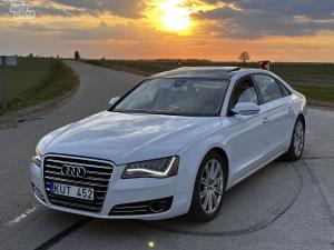 Balts Audi A8 2012 Ukmergė, ar dzinēja tilpumu 4.20 L un nobraukumu 170 tūkst. km par 7500 €, foto  vietnē AUTOMOTO.COM.LV