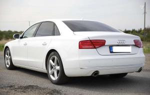 Balts Audi A8 2012 Panevēža, ar dzinēja tilpumu 3.00 L un nobraukumu 350 tūkst. km par 8350 €, foto 3 vietnē AUTOMOTO.COM.LV