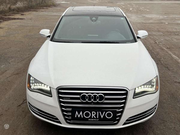 White Audi A8 2013 in Siauliai, with an engine capacity of 4.00 L and mileage of 180 thousand km for 12800 €, photo 11 on AUTOMOTO.COM.LV