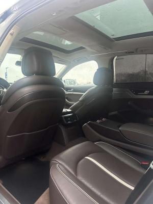 White Audi A8 2014 in Vilnius, with an engine capacity of 3.00 L and mileage of 240 thousand km for 1950 €, photo 6 on AUTOMOTO.COM.LV