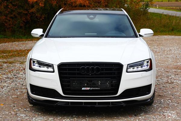 White Audi A8 2015 in Petrikaiciai, with an engine capacity of 3.00 L and mileage of 168 thousand km for 21300 €, photo 3 on AUTOMOTO.COM.LV