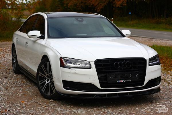 White Audi A8 2015 in Petrikaiciai, with an engine capacity of 3.00 L and mileage of 168 thousand km for 21300 €, photo 5 on AUTOMOTO.COM.LV