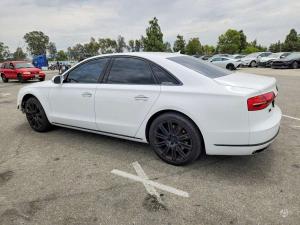 White Audi A8 2015 in Vilnius, with an engine capacity of 3.00 L and mileage of 176 thousand km for 7550 €, photo 4 on AUTOMOTO.COM.LV