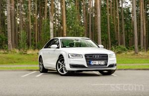 White Audi A8 2016 in Riga, with an engine capacity of 3.00 L and mileage of 189 thousand km for 22590 €, photo 2 on AUTOMOTO.COM.LV