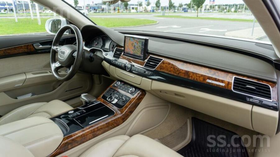 Balts Audi A8 2016 Rīga, ar dzinēja tilpumu 3.00 L un nobraukumu 189 tūkst. km par 17490 €, foto 11 vietnē AUTOMOTO.COM.LV