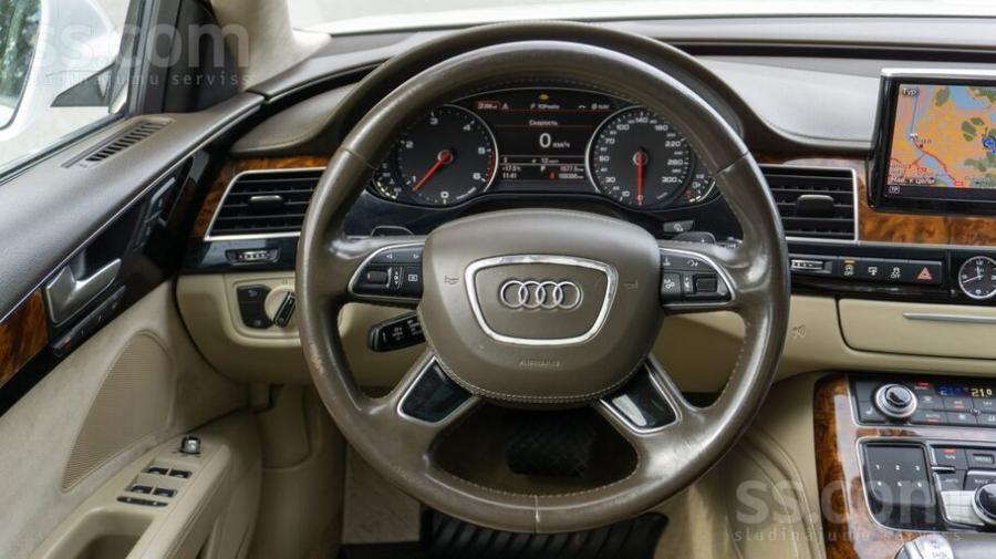 Balts Audi A8 2016 Rīga, ar dzinēja tilpumu 3.00 L un nobraukumu 189 tūkst. km par 17490 €, foto 14 vietnē AUTOMOTO.COM.LV