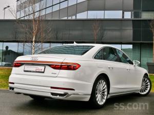 White Audi A8 2018 in Riga, with an engine capacity of 3.00 L and mileage of 83 thousand km for 45555 €, photo 3 on AUTOMOTO.COM.LV