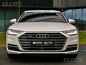 White Audi A8 2018 in Riga, with an engine capacity of 3.00 L and mileage of 83 thousand km for 45555 €, photo 8 on AUTOMOTO.COM.LV