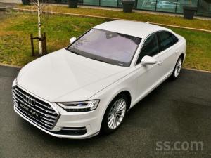 White Audi A8 2018 in Riga, with an engine capacity of 3.00 L and mileage of 83 thousand km for 45555 €, photo 9 on AUTOMOTO.COM.LV