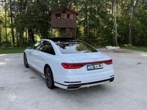 White Audi A8 2019 in Vilnius, with an engine capacity of 2.97 L and mileage of 185 thousand km for 46700 €, photo 6 on AUTOMOTO.COM.LV