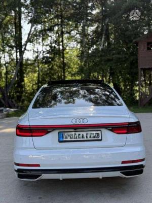 White Audi A8 2019 in Vilnius, with an engine capacity of 2.97 L and mileage of 185 thousand km for 46700 €, photo 9 on AUTOMOTO.COM.LV