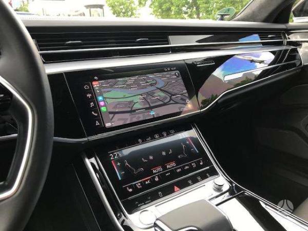 White Audi A8 2019 in Vilnius, with an engine capacity of 2.97 L and mileage of 185 thousand km for 46700 €, photo 10 on AUTOMOTO.COM.LV