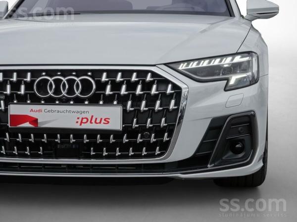 Balts Audi A8 2023 Rīga, ar dzinēja tilpumu 3.00 L un nobraukumu 139 tūkst. km par 48888 €, foto  vietnē AUTOMOTO.COM.LV