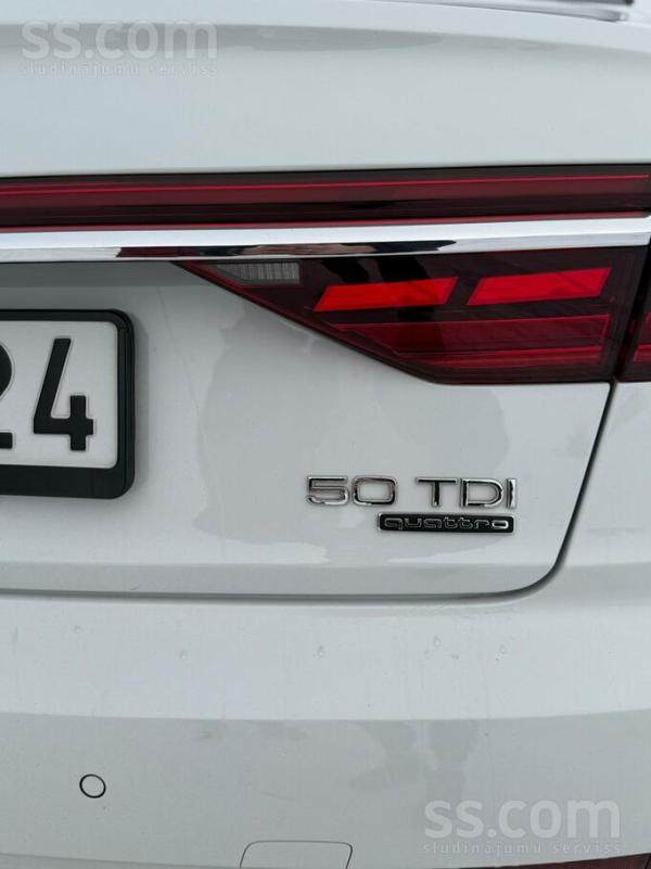 Balts Audi A8 2024 Liepāja, ar dzinēja tilpumu 3.00 L un nobraukumu 52 tūkst. km par 70000 €, foto 4 vietnē AUTOMOTO.COM.LV