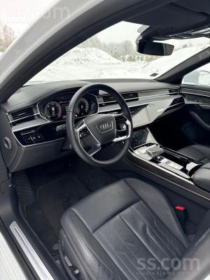 Balts Audi A8 2024 Liepāja, ar dzinēja tilpumu 3.00 L un nobraukumu 52 tūkst. km par 70000 €, foto 6 vietnē AUTOMOTO.COM.LV