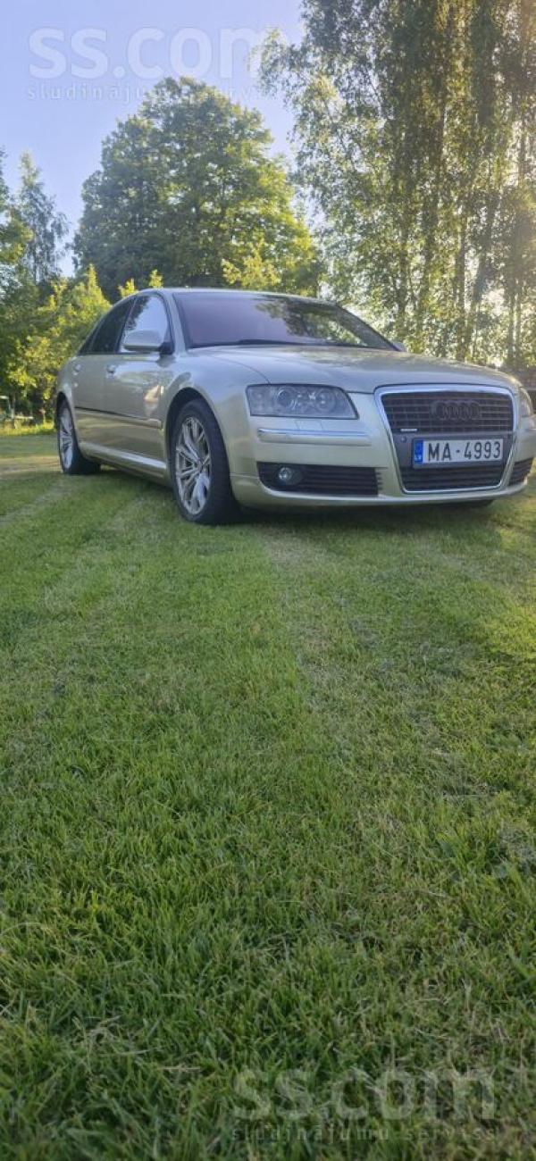 Yellow Audi A8 2006 in Kuldiga, with an engine capacity of 3.00 L and mileage of 464 thousand km for 4500 €, photo 2 on AUTOMOTO.COM.LV