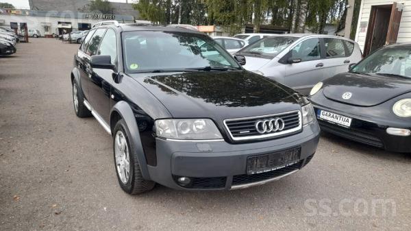 Audi Allroad 2000 in Riga on AUTOMOTO.COM.LV Black Audi Allroad 2000 in Riga, with an engine capacity of 2.50 L and mileage of 282 thousand km for 2600 €, photo 3 on AUTOMOTO.COM.LV