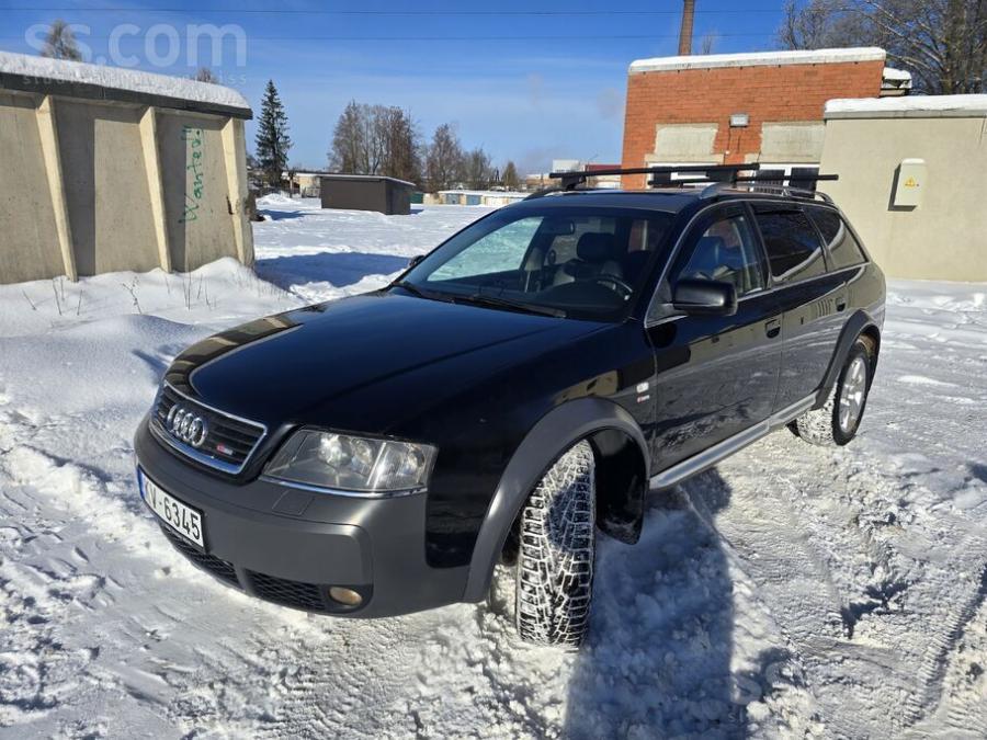 Черный Ауди Олроуд 2002 в Лудза, объемом двигателя 2.50 л и пробегом 379 тыс. км за 3750 €, фото 1 на AUTOMOTO.COM.LV