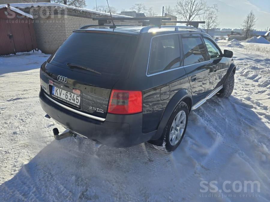Черный Ауди Олроуд 2002 в Лудза, объемом двигателя 2.50 л и пробегом 379 тыс. км за 3750 €, фото 8 на AUTOMOTO.COM.LV