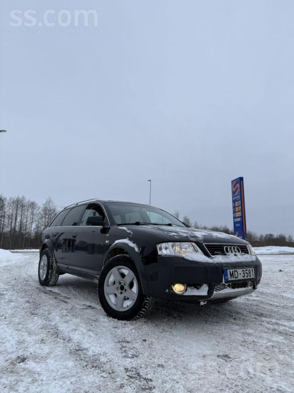 Black Audi Allroad 2003 in Jekabpils, with an engine capacity of 2.50 L and mileage of 263 thousand km for 2850 €, photo 2 on AUTOMOTO.COM.LV