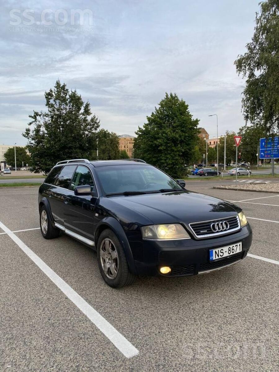 Black Audi Allroad 2003 in Riga, with an engine capacity of 2.50 L and mileage of 356 thousand km for 2000 €, photo 1 on AUTOMOTO.COM.LV