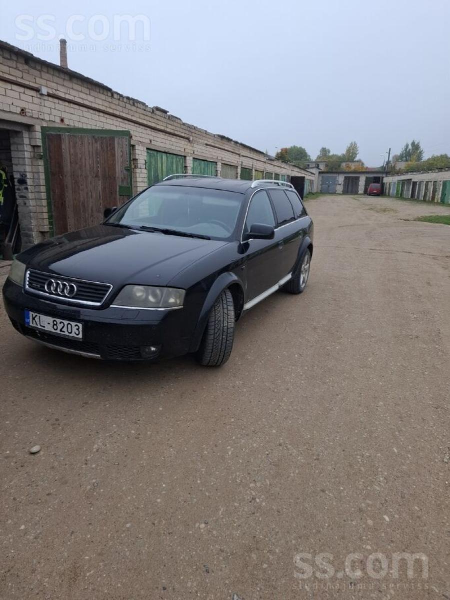 Black Audi Allroad 2003 in Tukums, with an engine capacity of 2.50 L and mileage of 412 thousand km for 800 €, photo 3 on AUTOMOTO.COM.LV