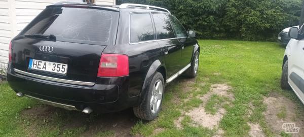 Melns Audi Allroad 2004 Viļņa, ar dzinēja tilpumu 2.50 L un nobraukumu 381 tūkst. km par 1999 €, foto 4 vietnē AUTOMOTO.COM.LV