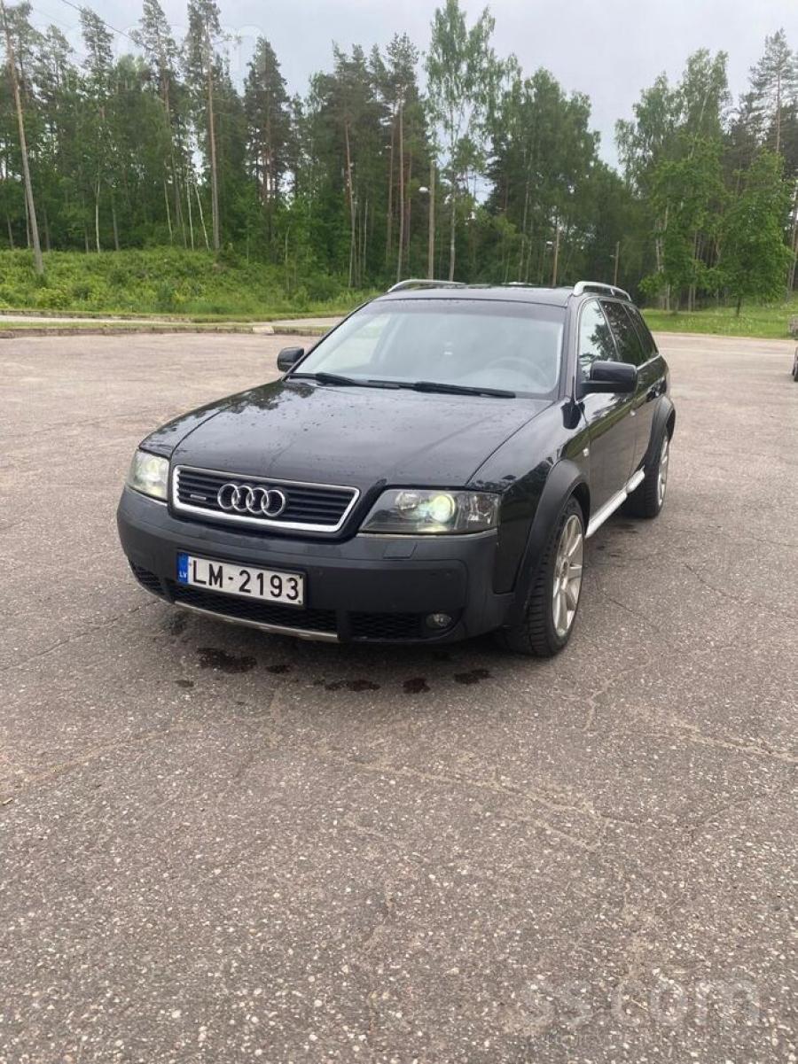 Black Audi Allroad 2005 in Riga, with an engine capacity of 2.50 L and mileage of 308 thousand km for 2200 €, photo 1 on AUTOMOTO.COM.LV