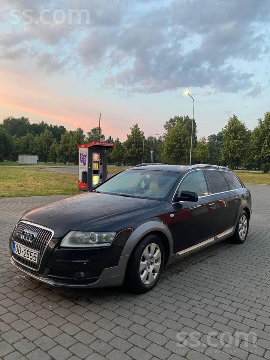 Black Audi Allroad 2007 in Riga, with an engine capacity of 2.70 L and mileage of 333 thousand km for 3490 €, photo 1 on AUTOMOTO.COM.LV