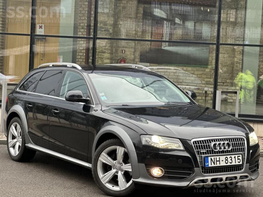 Black Audi Allroad 2009 in Riga, with an engine capacity of 3.00 L and mileage of 266 thousand km for 7950 €, photo 3 on AUTOMOTO.COM.LV